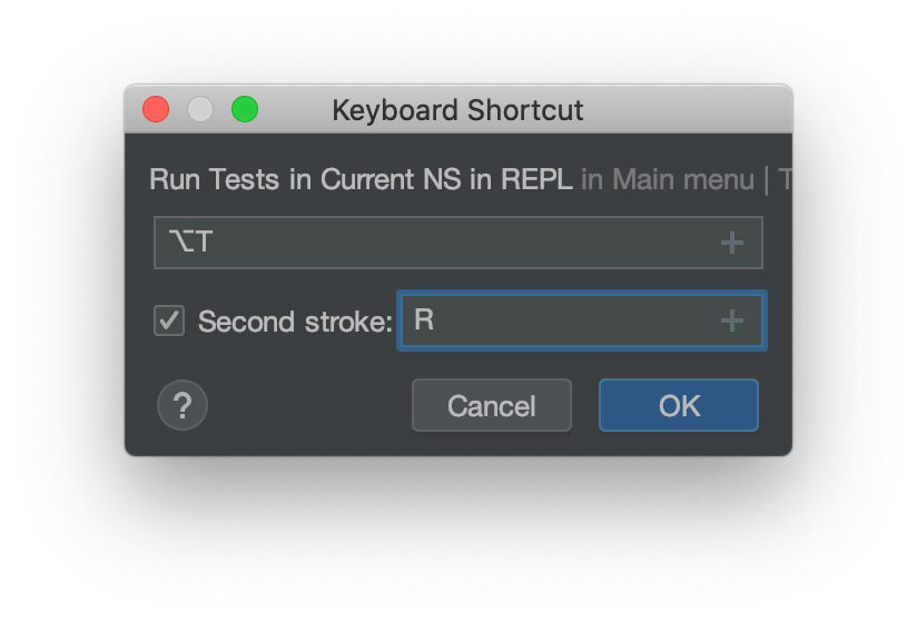 Cursive Testing Keyboard Shortcuts